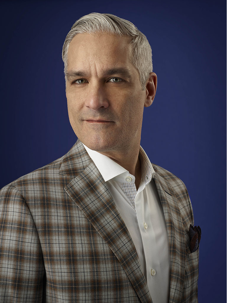 Holland & Sherry Crystal Springs - Super 140's Worsted Wood - Silver ...