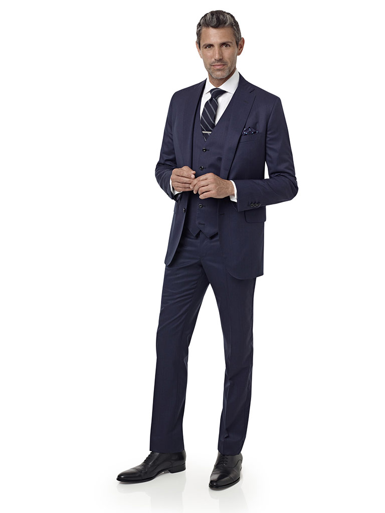Navy Plaid Suit | Tom James Company