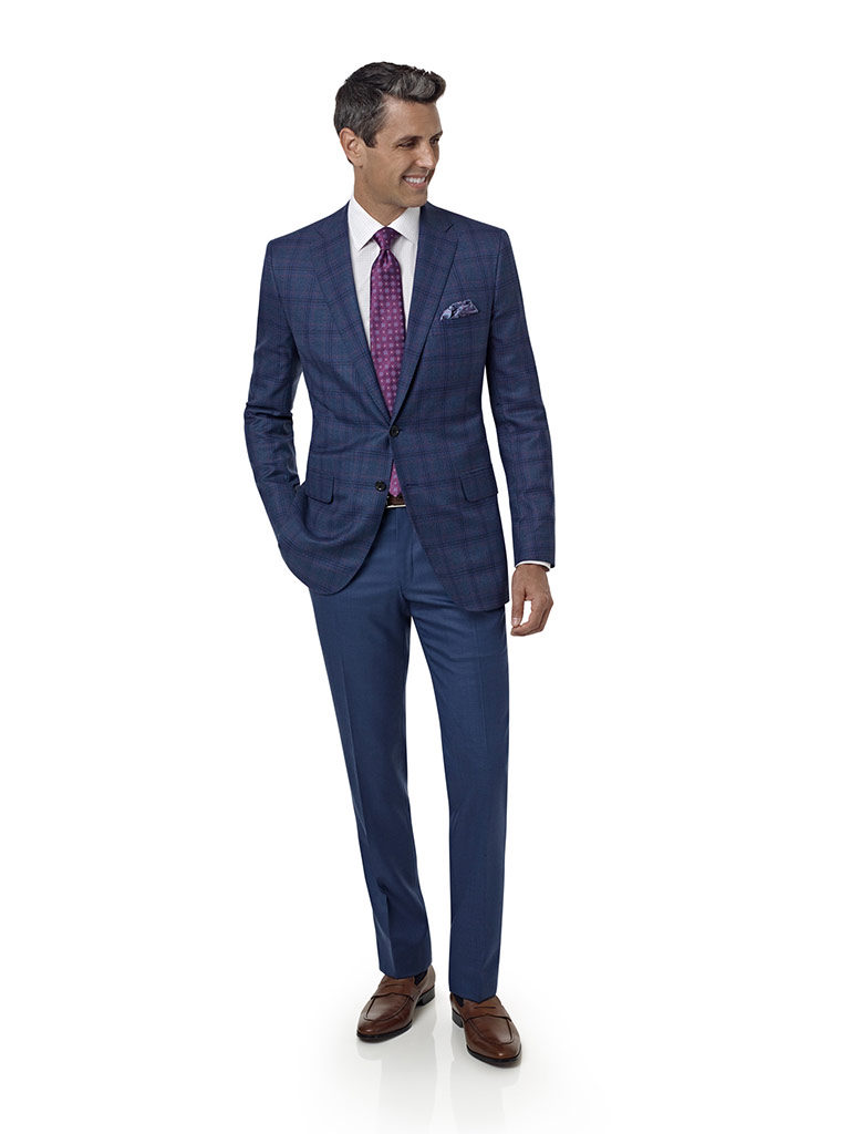 Blue Plaid Sport Coat | Tom James Company